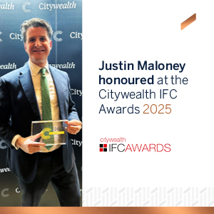 Justin Maloney recognised at Citywealth IFC Awards 2025 | Standard Bank